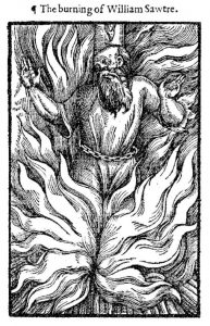 King’s Lynn priest, William Sawtry burned for heresy under new law